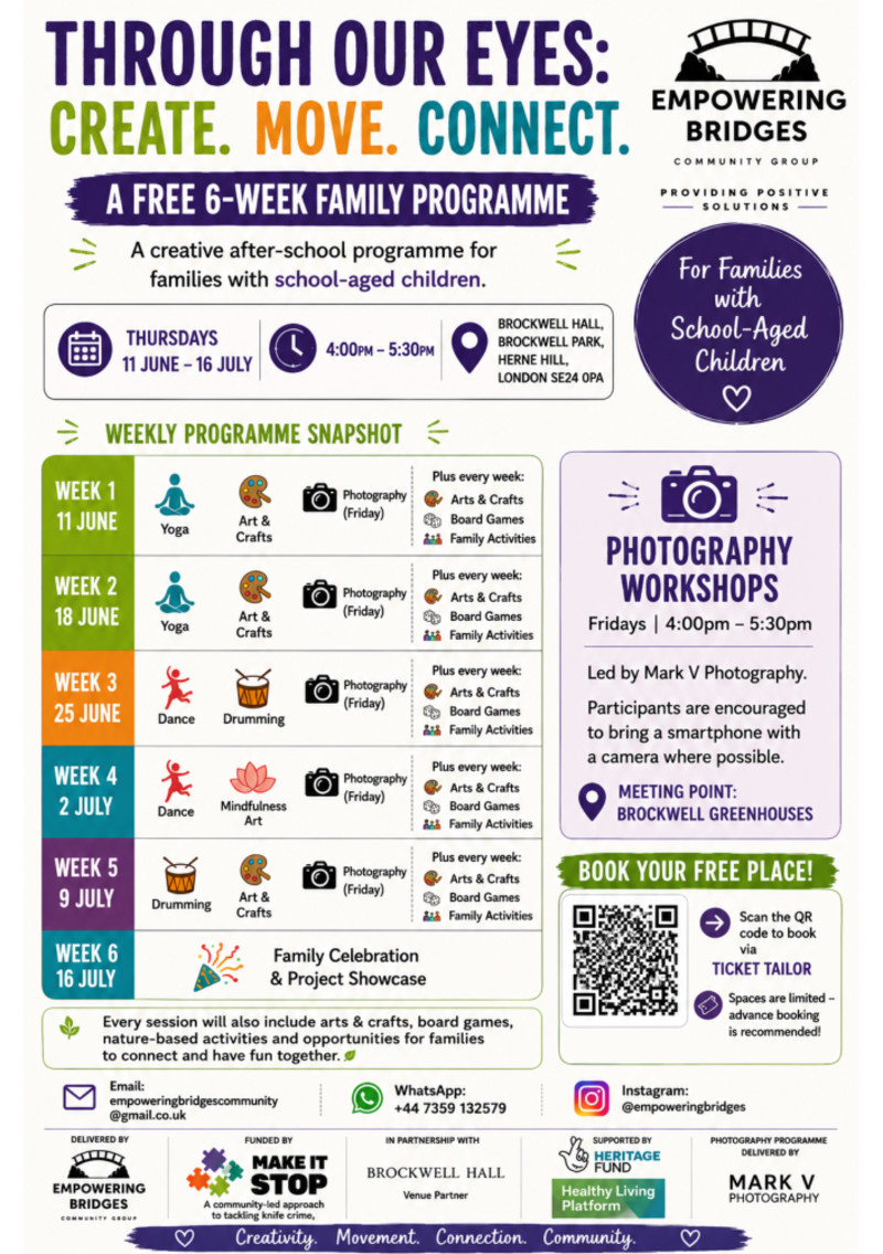 Sign up – Through Our Eyes: Create, Move & Connect – Brockwell Hall