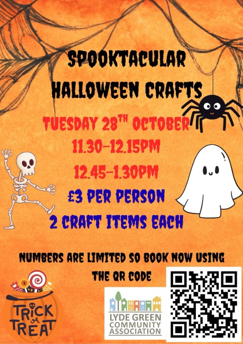 Buy tickets – Spooktacular Halloween Crafts -session 1 – Lyde Green ...