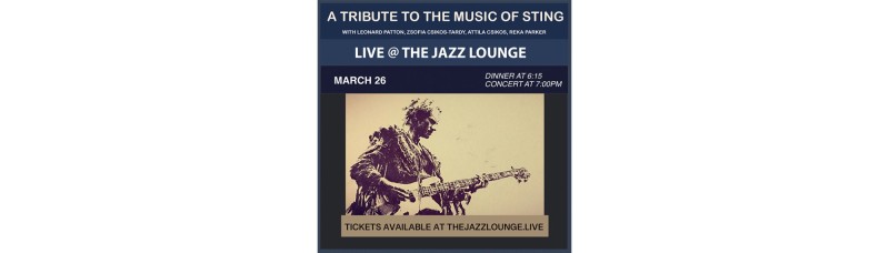 Buy tickets – A Tribute to the music of Sting – The Jazz Lounge