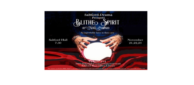 Buy Tickets – Blithe Spirit - Saltford Drama Club – Saltford Hall