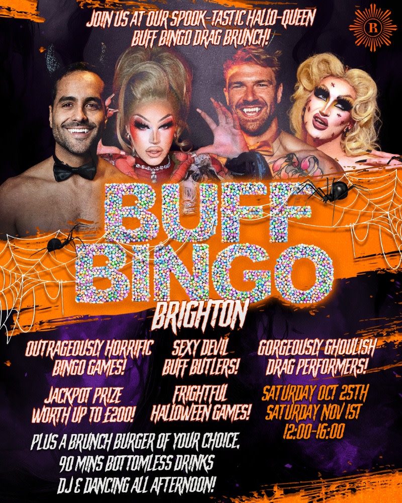 Buy tickets – BUFF BINGO HALLOWEEN BOTTOMLESS DRAG BRUNCH BRIGHTON ...