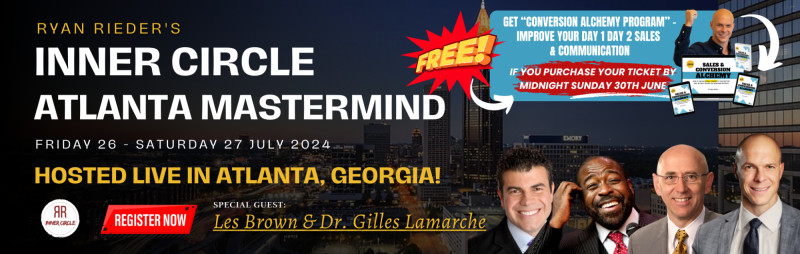 Buy tickets – Ryan Rieder - Atlanta Mastermind with Les Brown, Dr ...