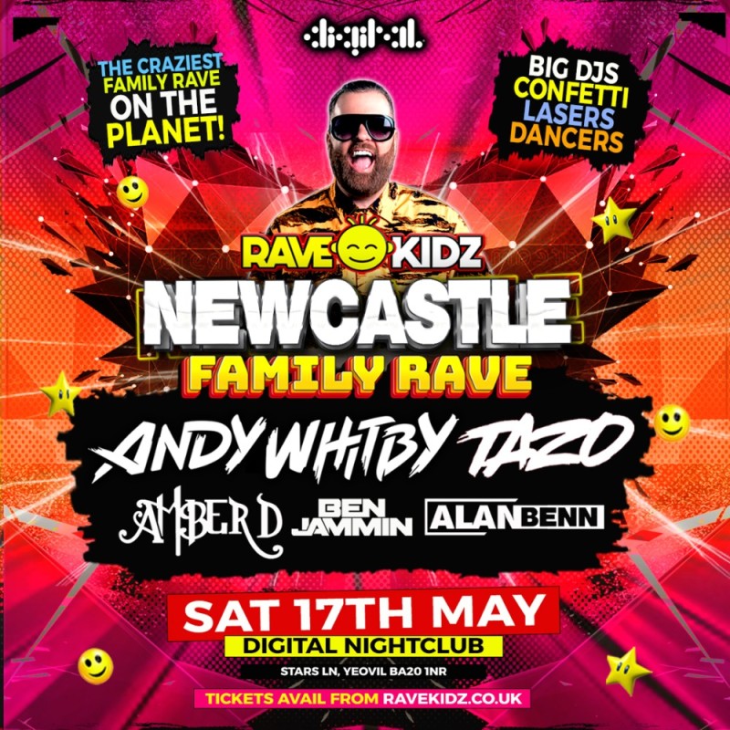 Select tickets – RAVE KIDZ - NEWCASTLE – Digital