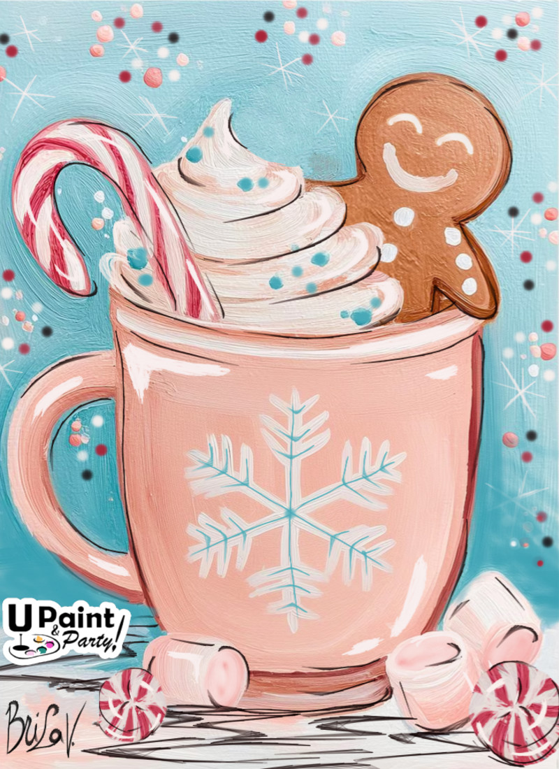 Buy Tickets – "Gingerbread Joy," Painting Class! – Sam’s Pizza Schofield