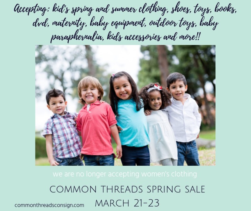 Buy tickets – Common Threads' Kids Consignment Pre-Sale Shopping 4pm ...