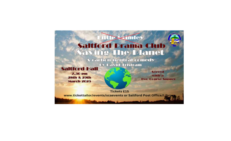 Buy tickets – Saltford Drama Club - Saving The Planet – Saltford Hall