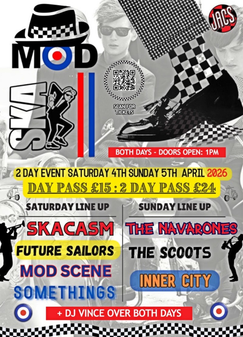Buy tickets – Mod & Ska Bank Holiday Weekender – JACS ABERDARE
