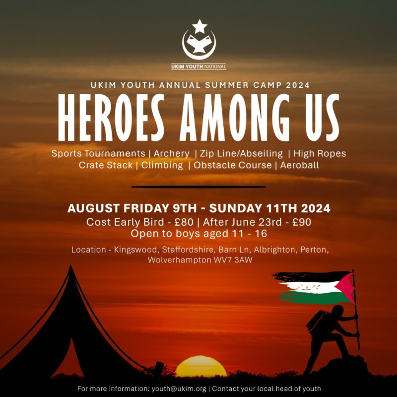 Buy tickets – UKIM Youth: 'Heroes Among Us' Camp – Kingswood Staffordshire