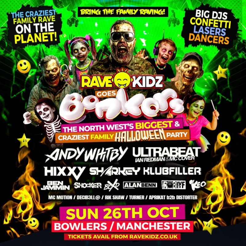 Select tickets – RAVE KIDZ goes BONKERS - Halloween Special – Bowlers ...
