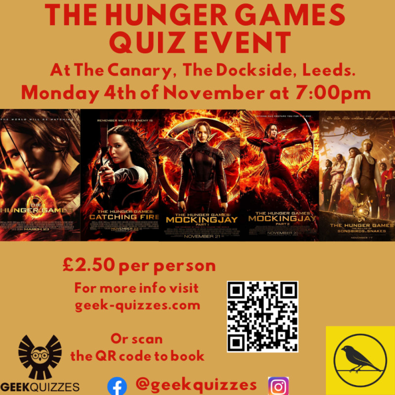 Buy tickets – The Hunger Games Quiz Event – The Canary