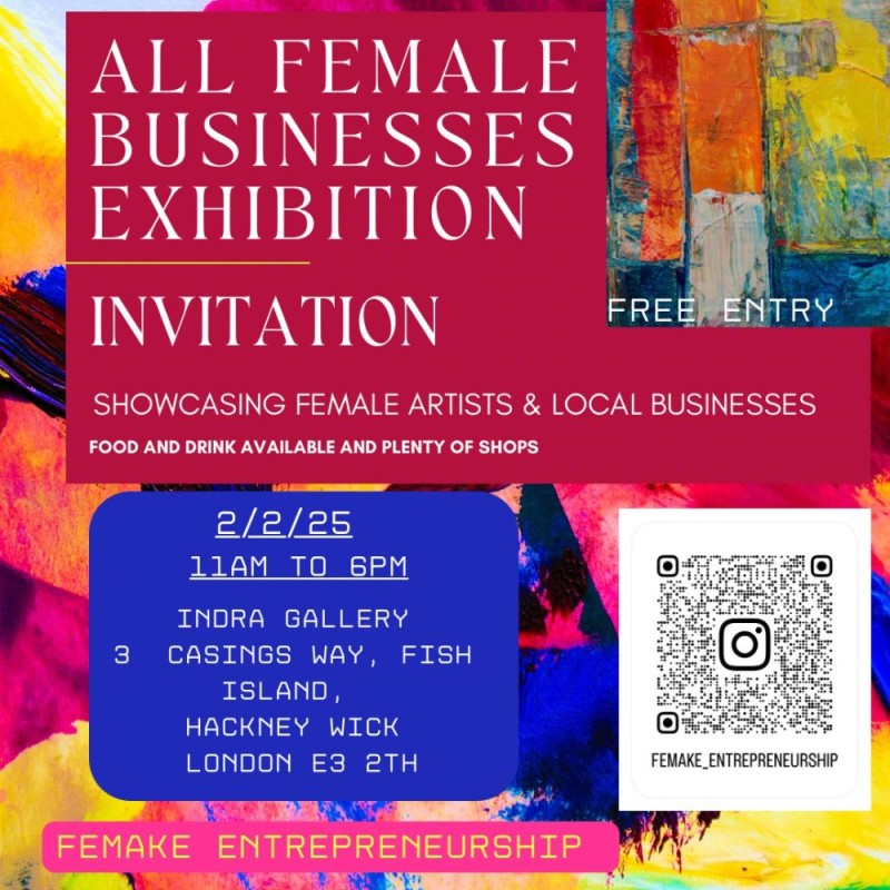 BOOK YOUR STALL NOW! – All Female Businesses Exhibition – Indra Studios ...