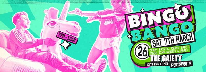 Select tickets – Bingo Bango - Portsmouth - March 7th – The Gaiety