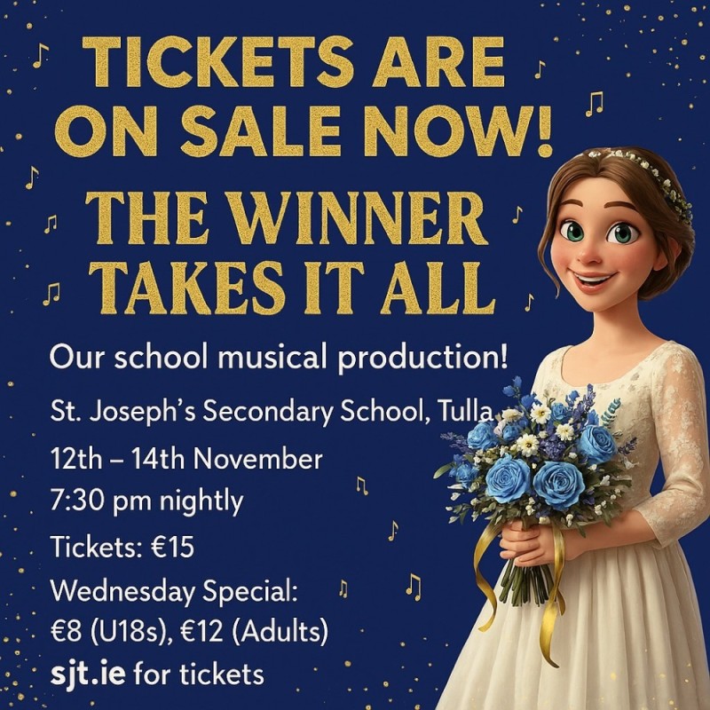 Buy Tickets – The Winner Takes it All: SJT Musical 2025 – St. Josephs ...