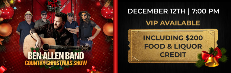 Buy tickets – The Ben Allen Band Country Christmas Show Live – Giuseppe ...