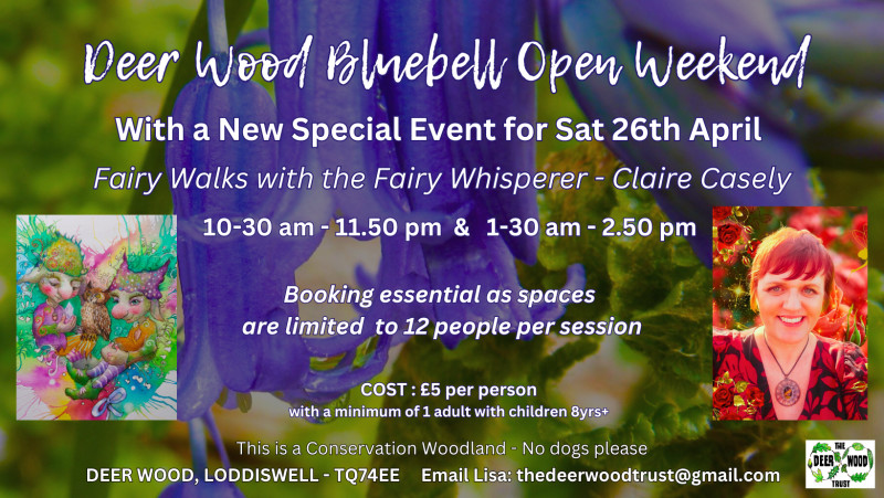 Buy tickets – BLUEBELL OPEN WEEKEND - Fairy Walk Special Event – Deer ...