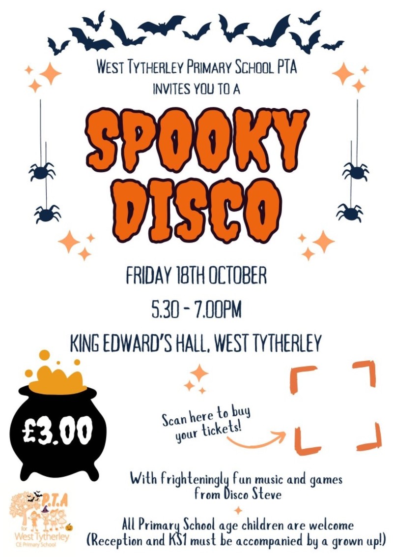 Buy tickets – Childrens Spooky Disco – King Edwards Village Hall, West ...