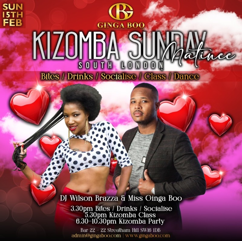 Buy tickets – ★Kizomba London - Ginga Boo Sunday Matinee ★ – Bar 22 ...