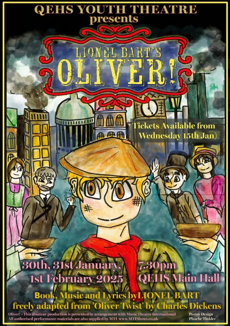 Buy tickets – QEHS Youth Theatre presents Lionel Bart's Oliver! – Queen ...