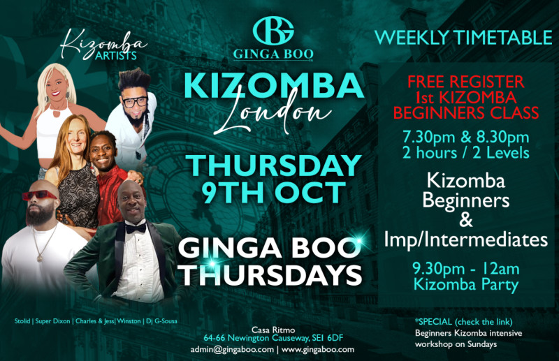 Select tickets – Kizomba London - Kizomba classes & Party - Ginga Boo ...