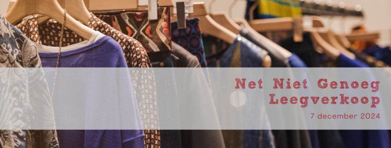 Bestel je ticket – Net Niet Genoeg Dag - Leegverkoop – Stichting Net ...