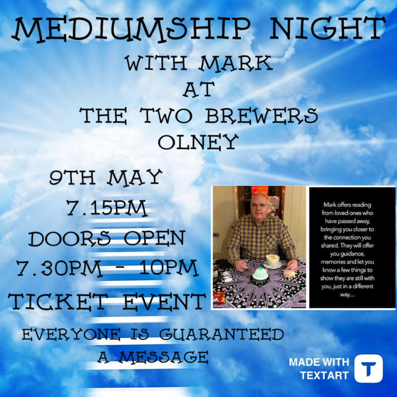 Buy tickets – Mediumship Night In Olney – The Two Brewers