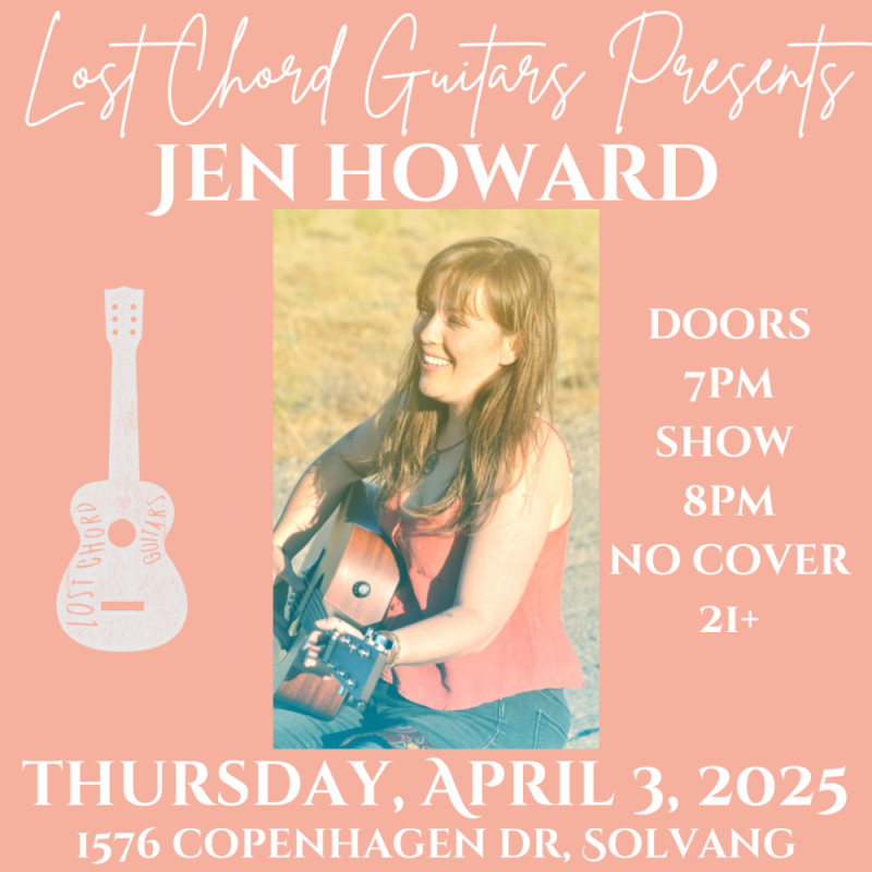 Select tickets – JEN HOWARD – Lost Chord Guitars