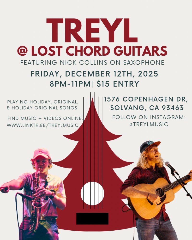 Buy tickets – TREY LINDSLEY – Lost Chord Guitars