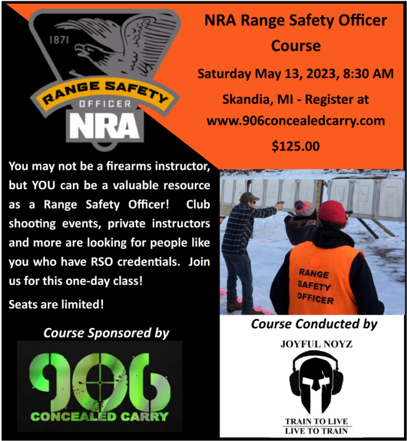 Buy tickets – NRA Range Safety Officer Course, $125.00, One-Day Event ...
